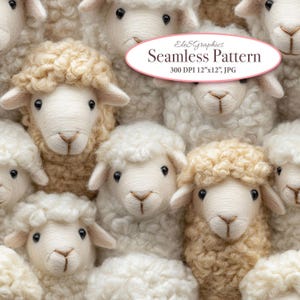 Cute Cozy Fluffy White Sheep Animal. Nursery Knitted Felted Faux ...