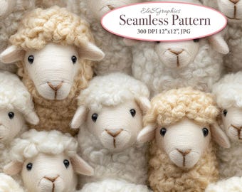 Cute Cozy Fluffy White Sheep Animal. Nursery Knitted Felted Faux ...