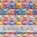 Cute Cozy Pastel Cats Seamless File. Felted Kitten Seamless Pattern ...