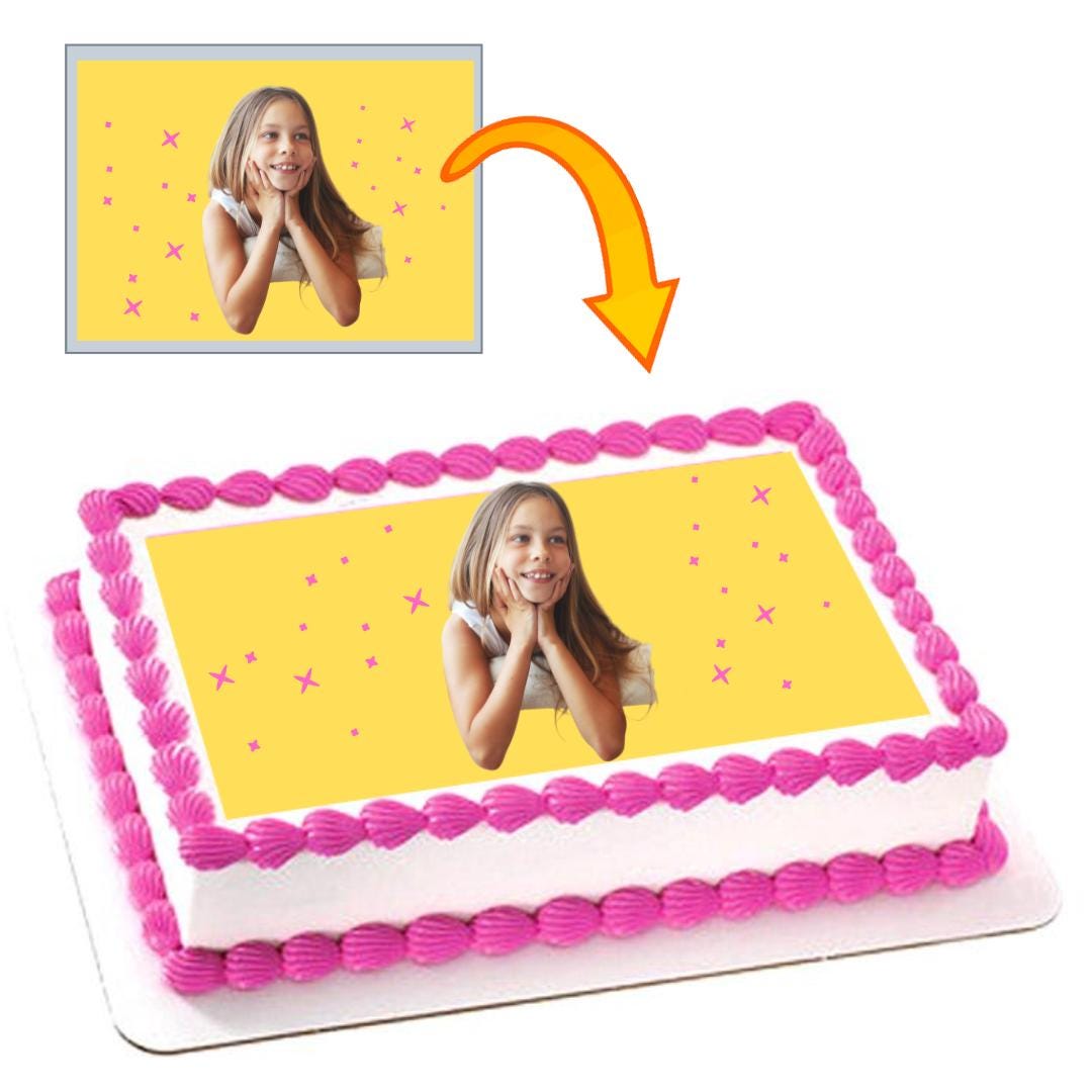 Sweetec Tortenaufleger Esspapier Geburstag Personalisiert Mit Eigenes Individuell Foto Bedrucken ...