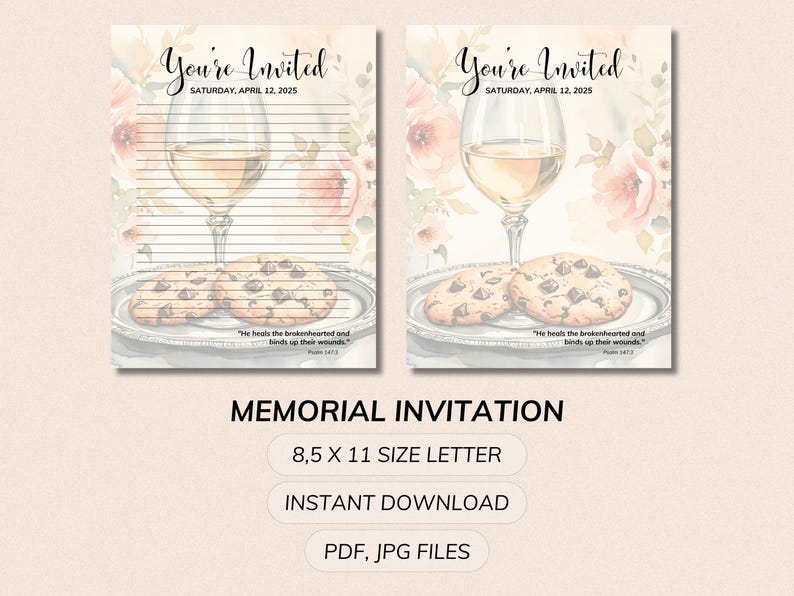 2025 Memorial Invitation | JW Letter Writing Printable | JW Stationery ...