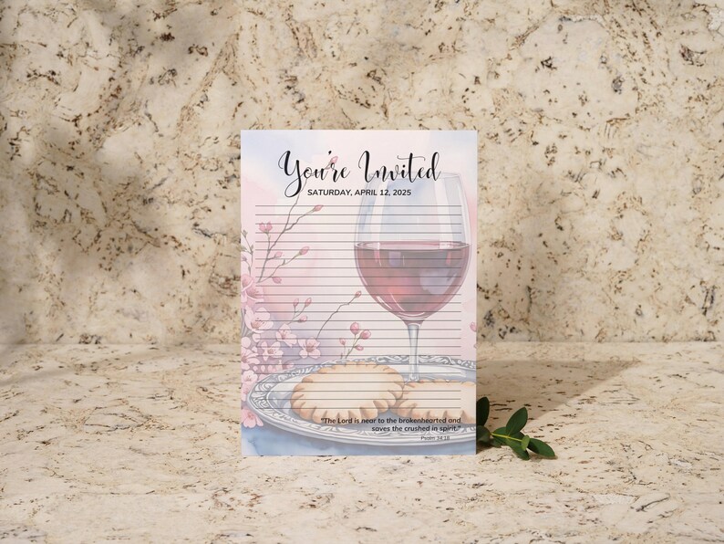 2025 Memorial Invitation | JW Letter Writing Printable | JW Stationery ...