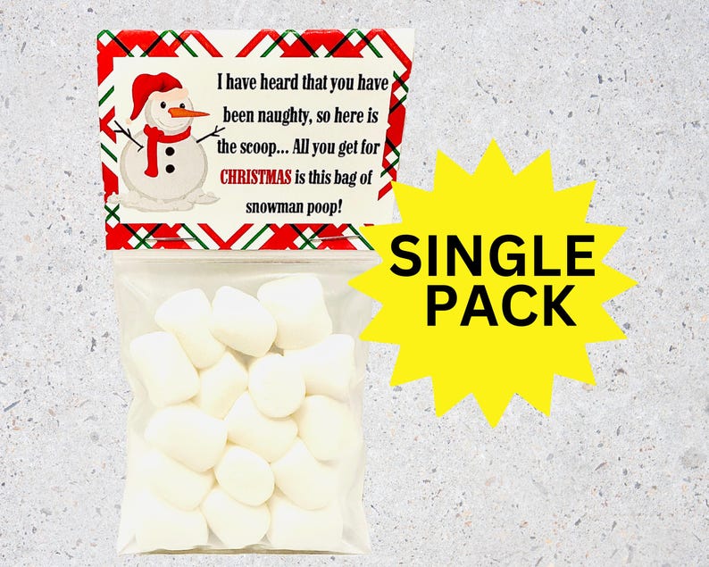Funny Christmas Gag Gifts, White Elephant, Snowman Poop, Funny Stocking ...