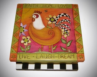 Rooster box | Etsy