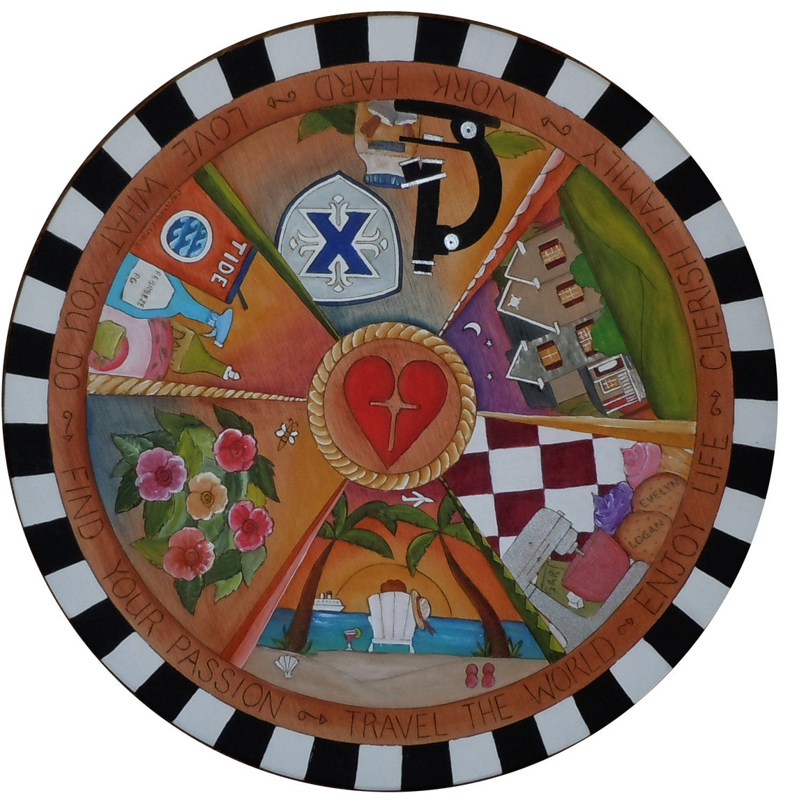 PAINTED LAZY SUSAN Custom Lazy Susan Wood Handcrafted - Etsy