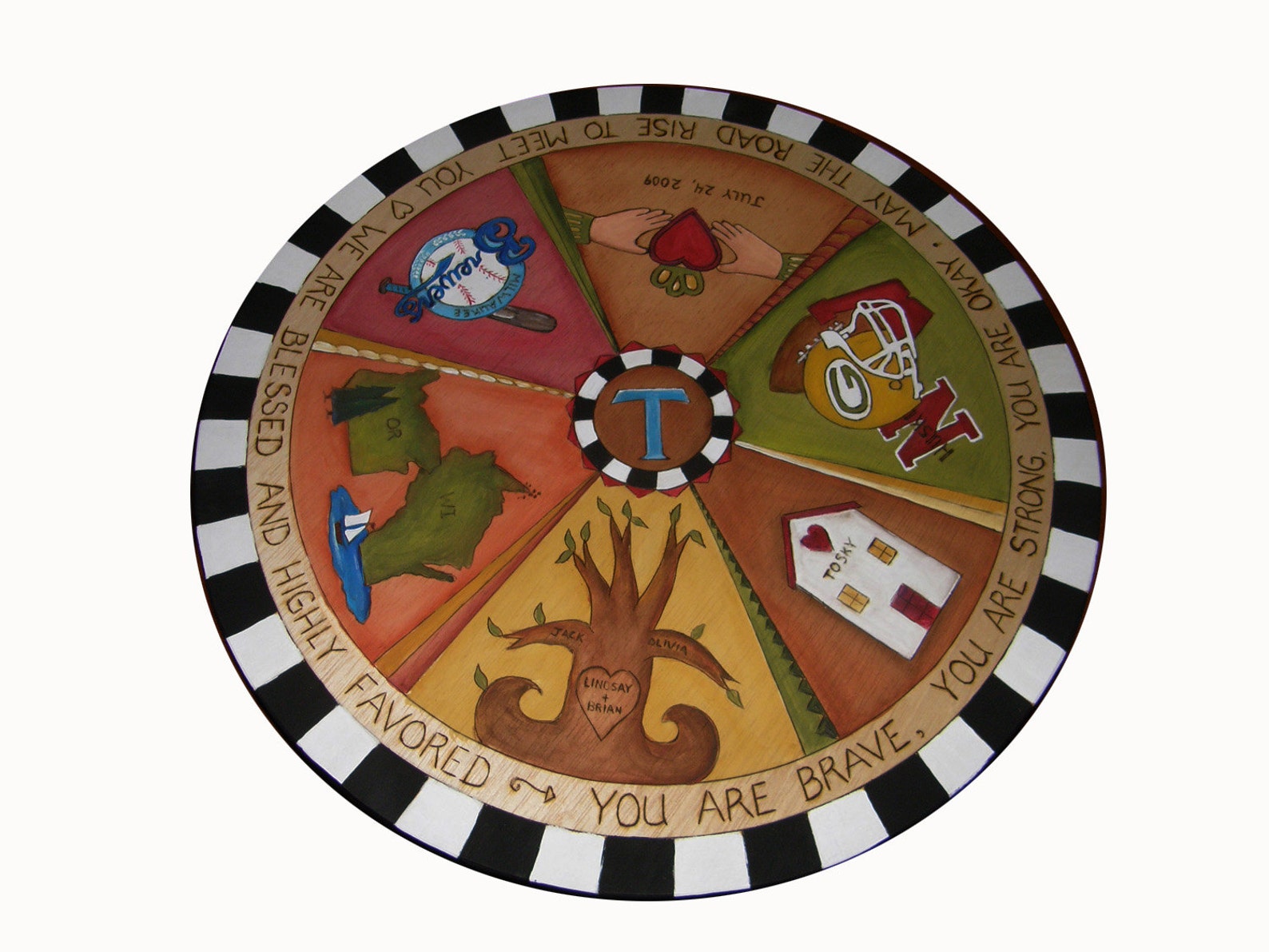 PAINTED LAZY SUSAN Custom Lazy Susan Wood Handcrafted - Etsy