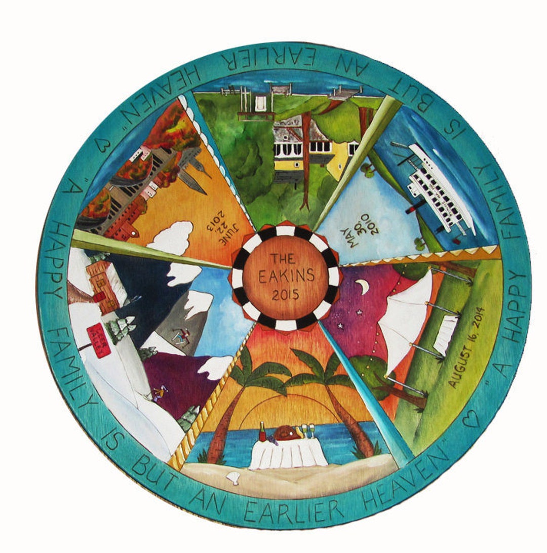 PERSONALIZED LAZY SUSAN, Wood Lazy Susan, Handcrafted, Table Centerpiece, Wedding Gift, Wedding ...