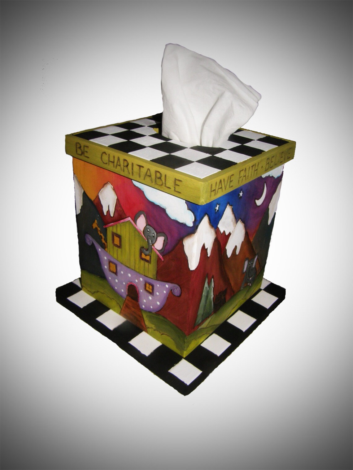 TISSUE BOX COVER Personalized Square Tissue Box Cover | Etsy