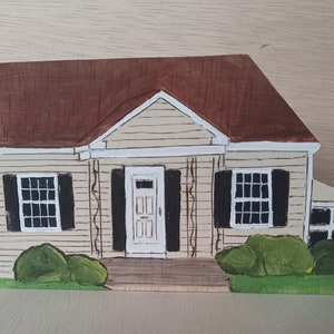 Handcrafted Home Replica, House Replica Ornament, Shelf Decor, First ...