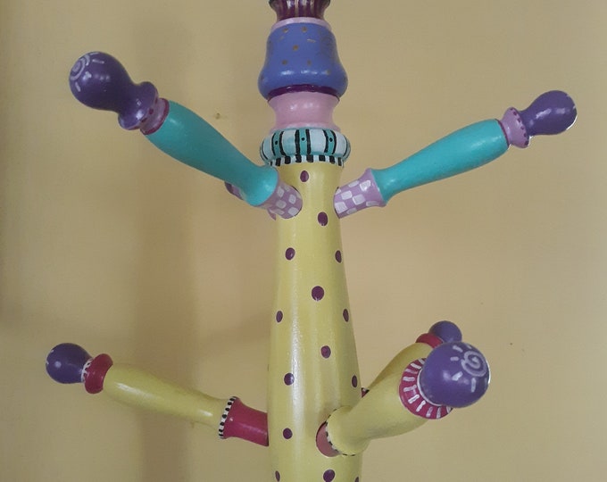 Painted Coat Rack Alice in Wonderland Floor Coat Tree Funky - Etsy