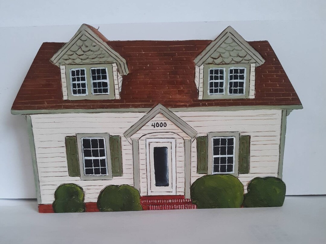 Custom Home Portrait, Housewarming Gift, Wooden House Decor, Replica of ...