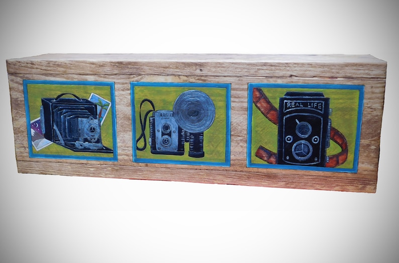 VINTAGE CAMERA DISPLAY Shelf Floating Shelf Handcrafted - Etsy
