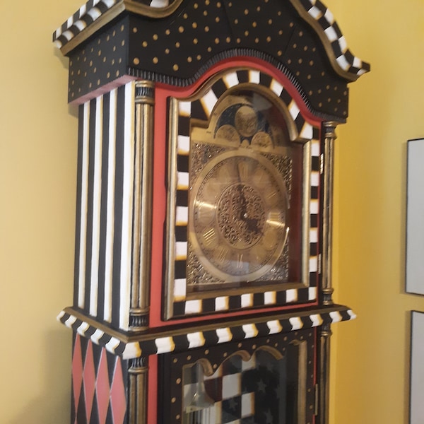 Painted Clock - Etsy