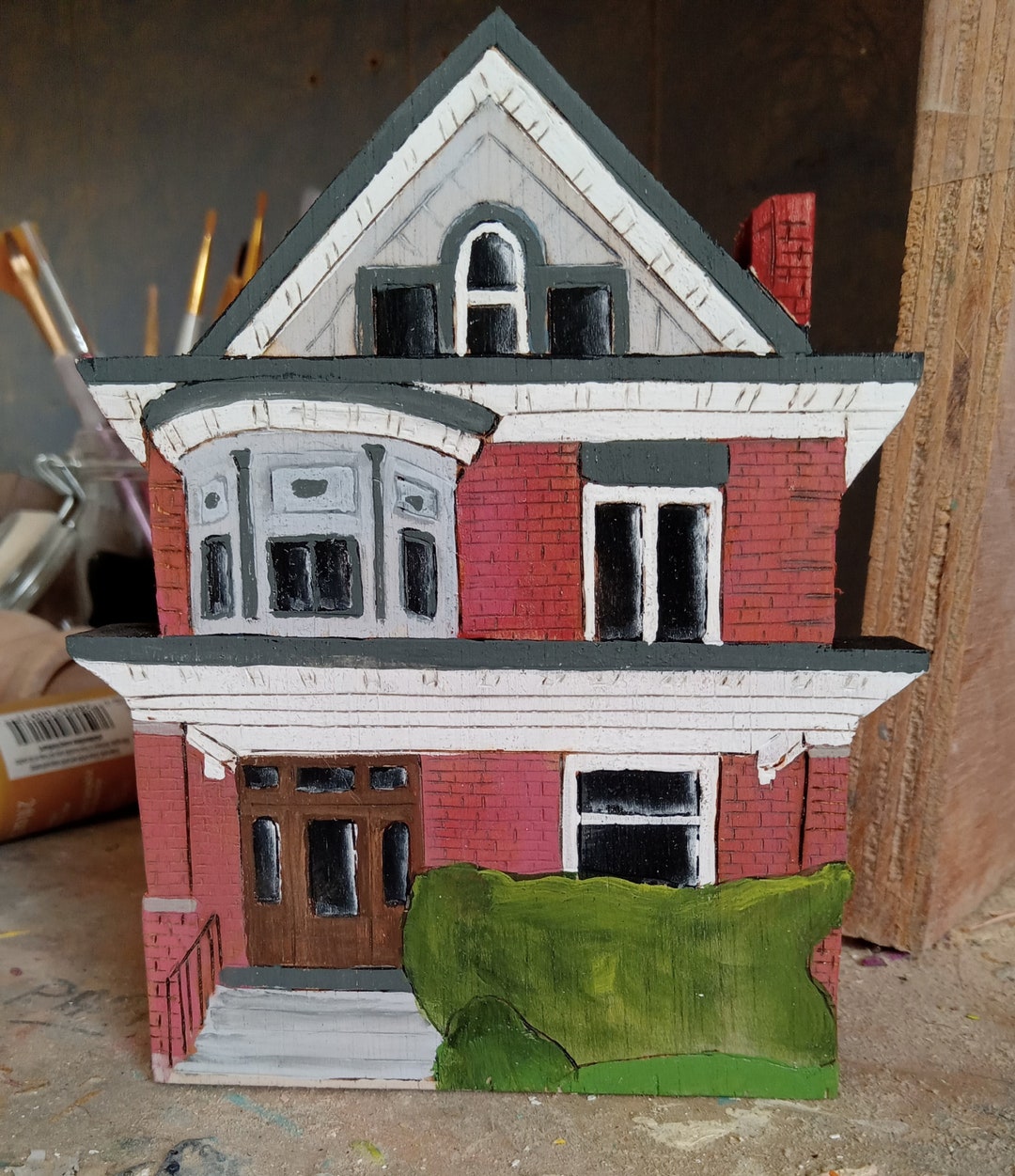 Home Replica, Housewarming Gift, Wood Home Shelf Ornament, Handcrafted ...