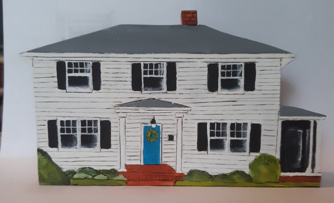 Personalized Home Replica, Shelf Decor, Memory of Home, Handmade, Wood ...