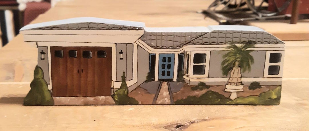 Custom Home Replica Miniature House Ornament Shelf Decor - Etsy