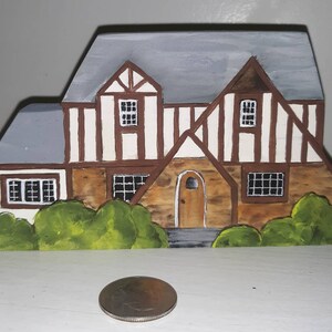 Custom Home Portrait, Housewarming Gift, Wooden House Decor, Replica of ...
