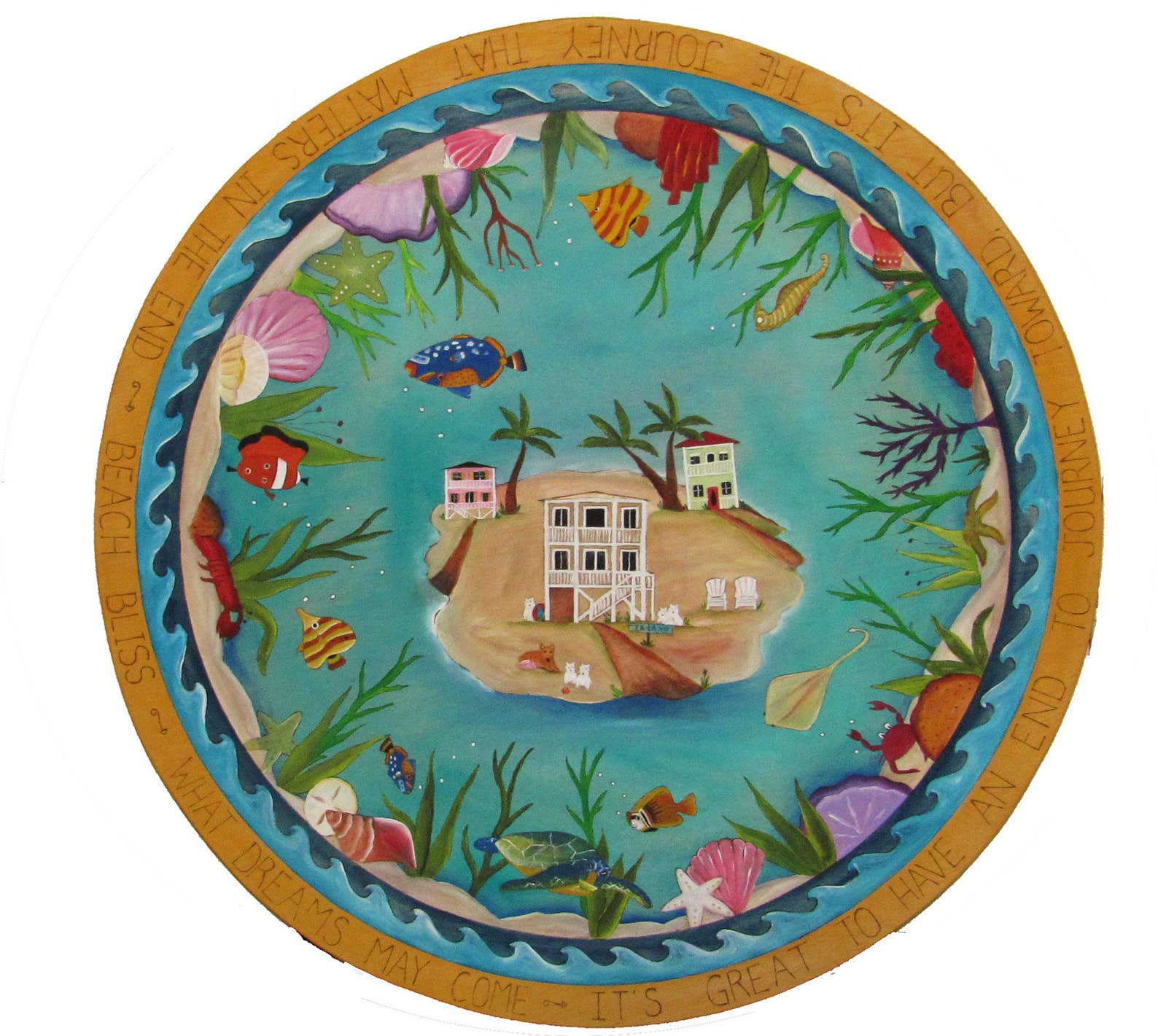 Whimsical Painted Furniture Whimsical Farmhouse Table Custom - Etsy