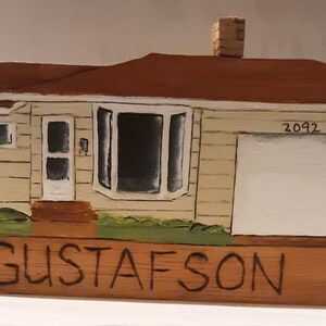 Handcrafted Home Replica, House Replica Ornament, Shelf Decor, First ...
