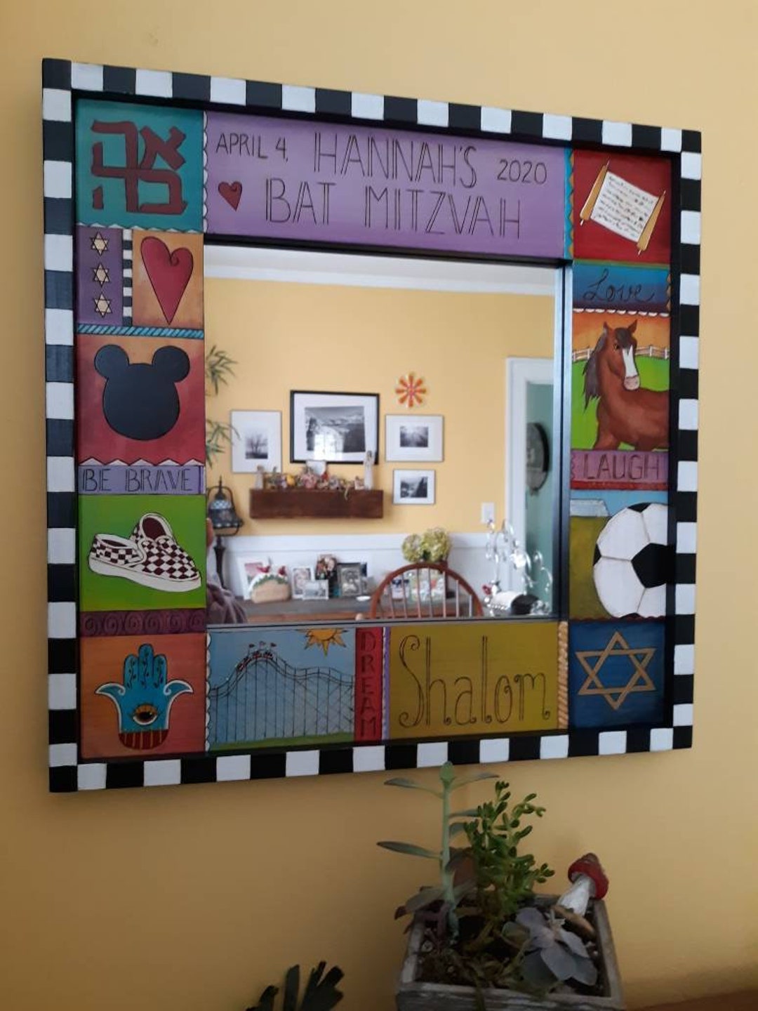 Personalized and Custom Designed Wall Mirror, Living Room Mirror ...