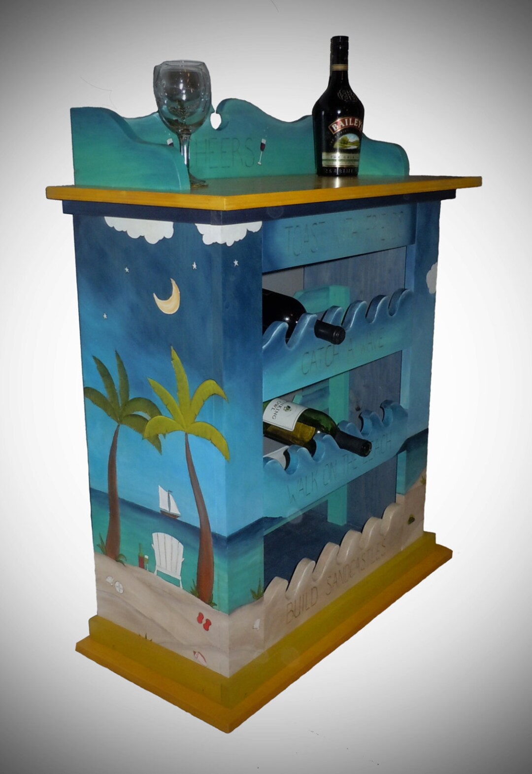 Custom Wine Cabinet, Wine Cabinet, Wine Cabinet With Storage 36"h X 29 ...