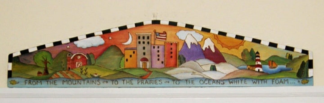 PAINTED DOOR TOPPER, Door Sign, Personalized, Kitchen Sign, Wall Decor ...