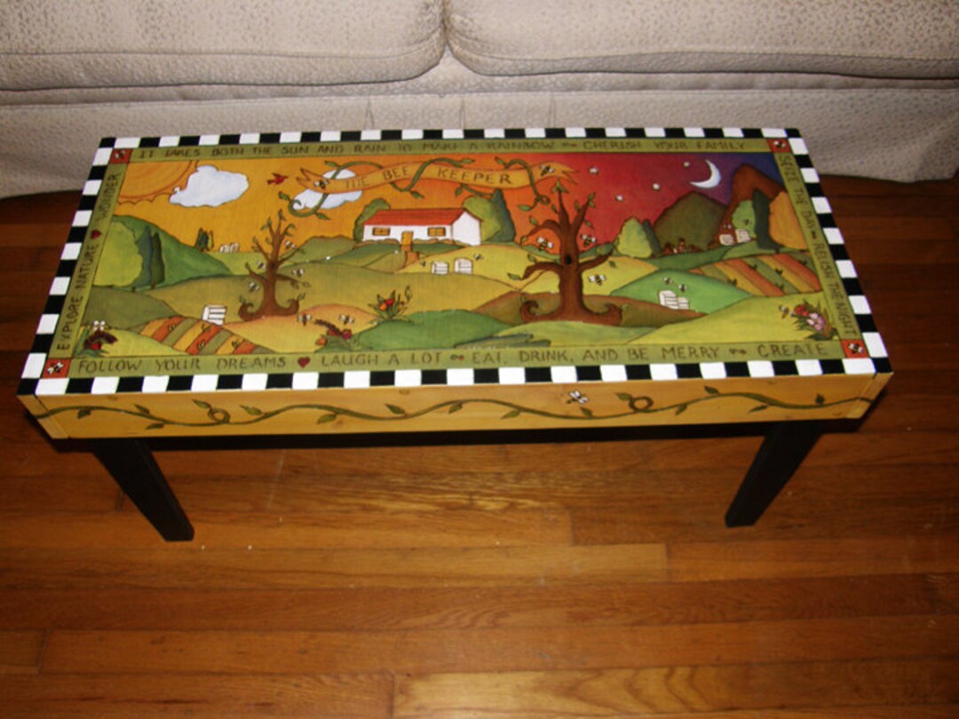 Personalized Coffee Table, Custom Designed, Painted, Living Room Table ...