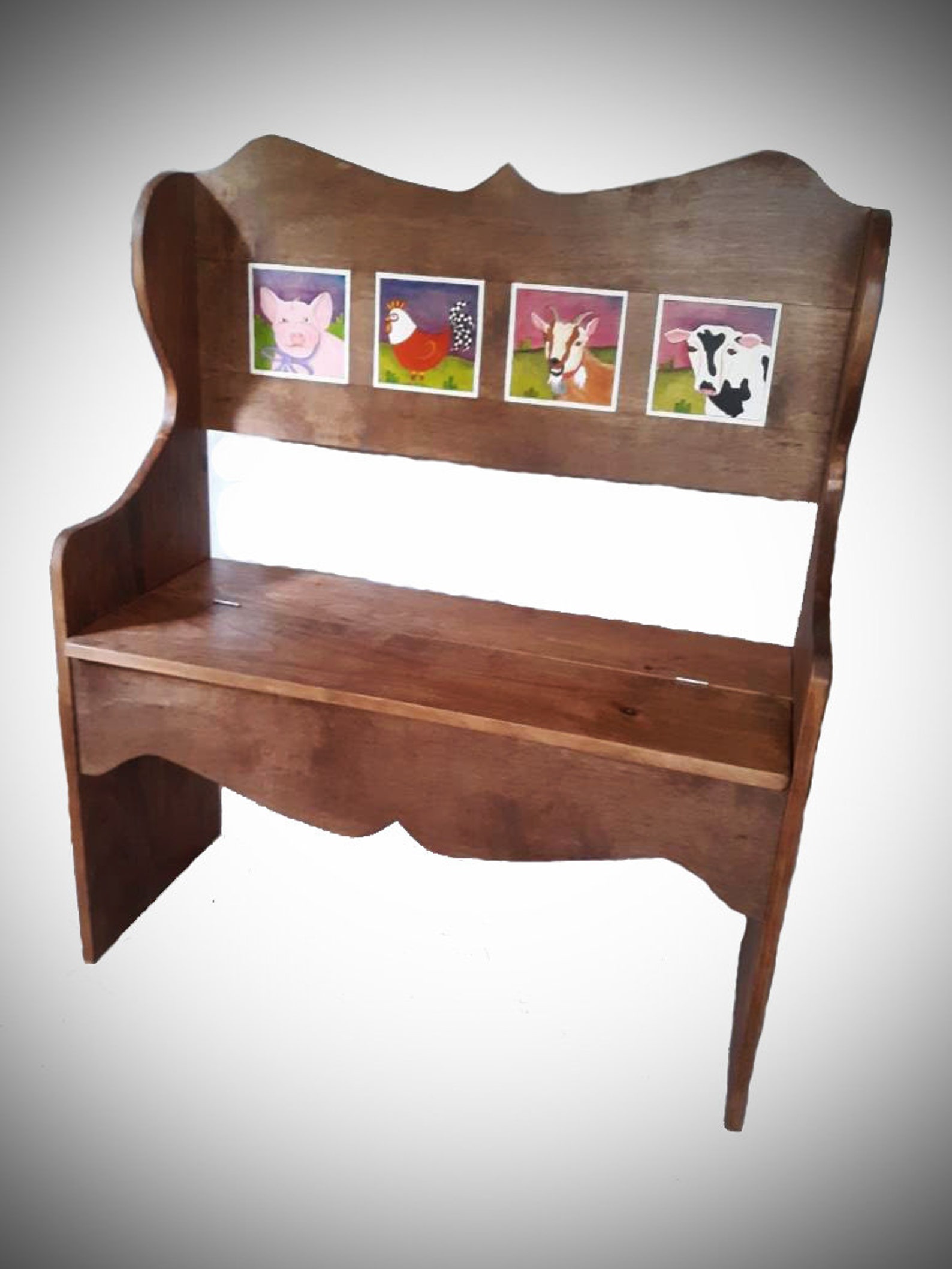 Rustic Farmhouse Bench, Entryway Bench With Storage,wood Bench With ...