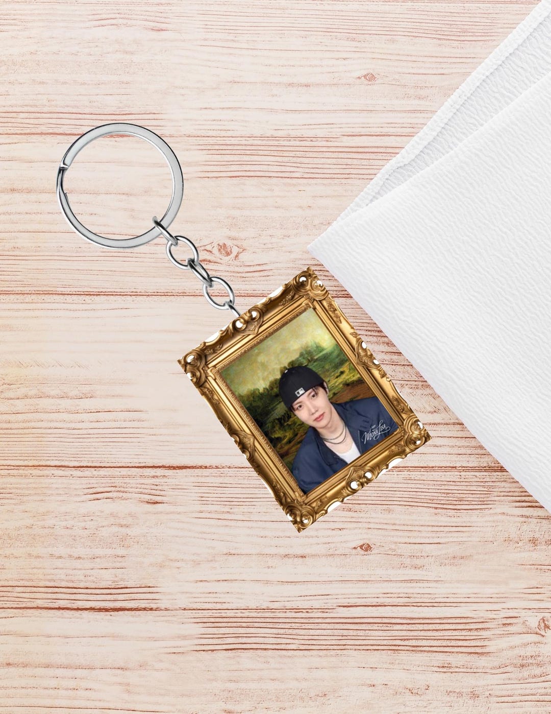 Jhope Mona Lisa Keychain - Etsy