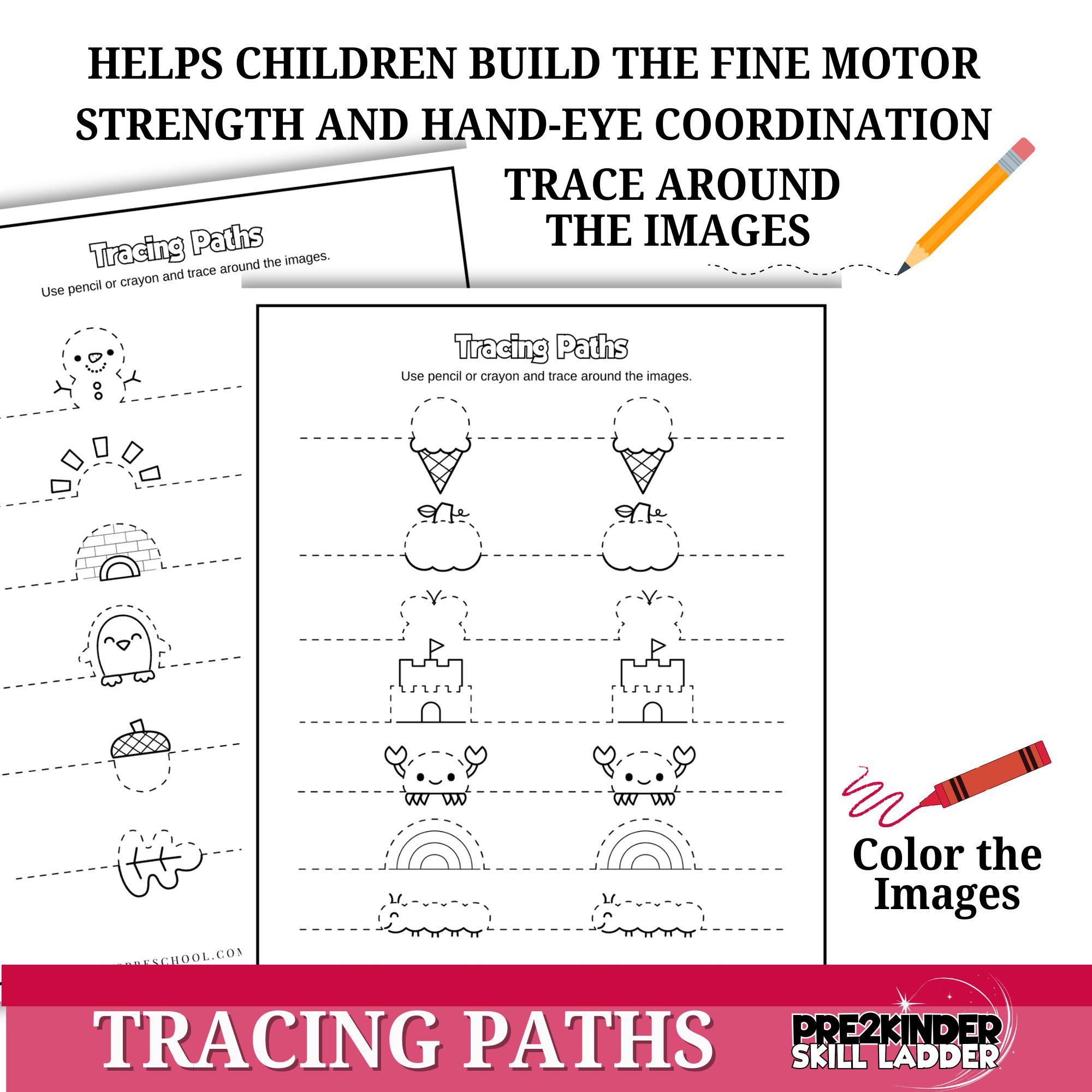 Pre-k Tracing Printables for Handwriting and Scissor Skills ...