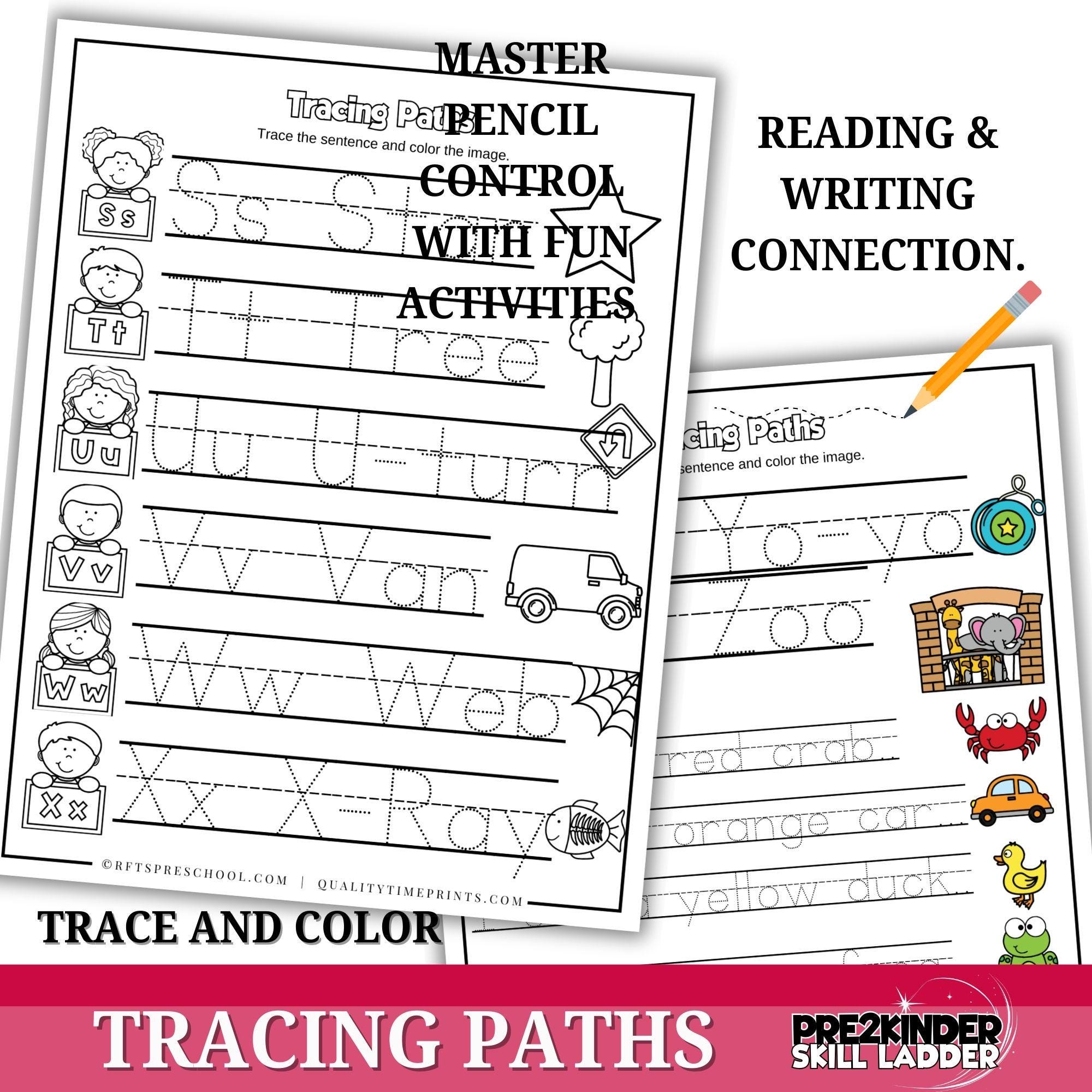 Pre-k Tracing Printables for Handwriting and Scissor Skills ...