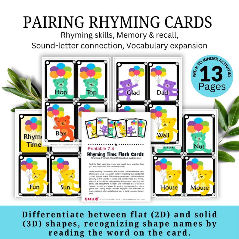 Phonics Prekindergarten | Word Recognition | Rhyming |CVC Words ...