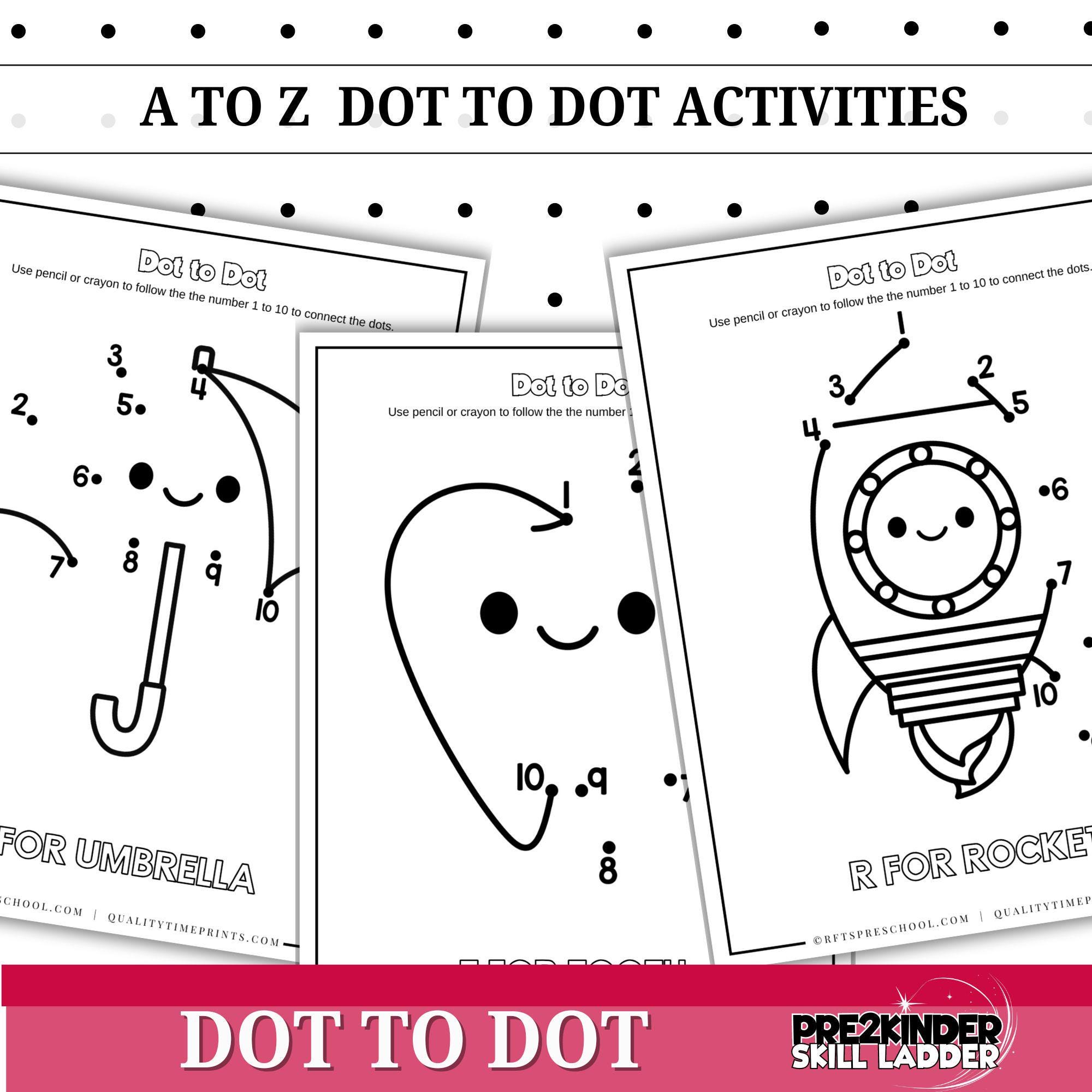 Dot to Dot Prekindergarten Activities | Number Sequencing 1-10 | Pre-k ...