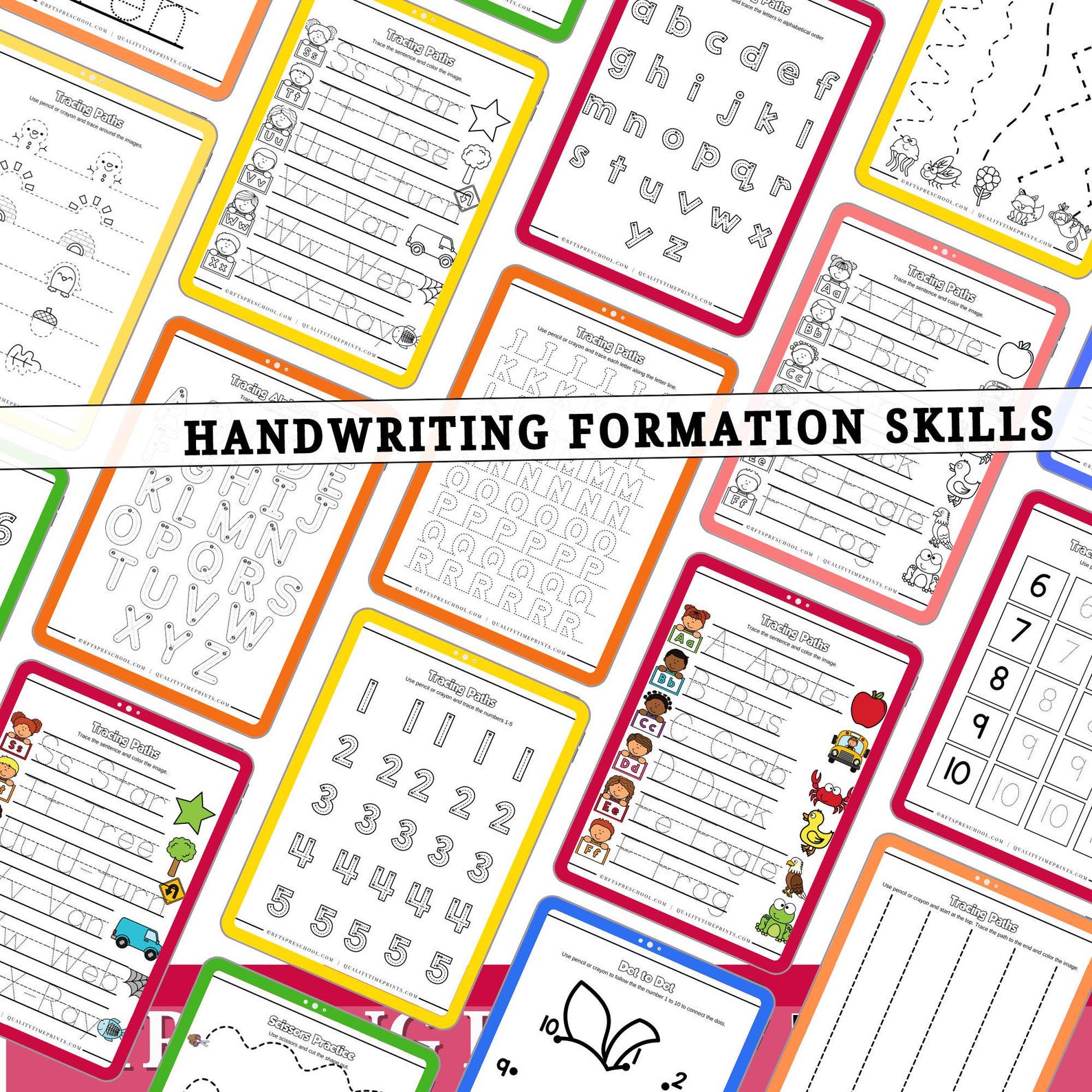 Pre-k Tracing Printables for Handwriting and Scissor Skills ...