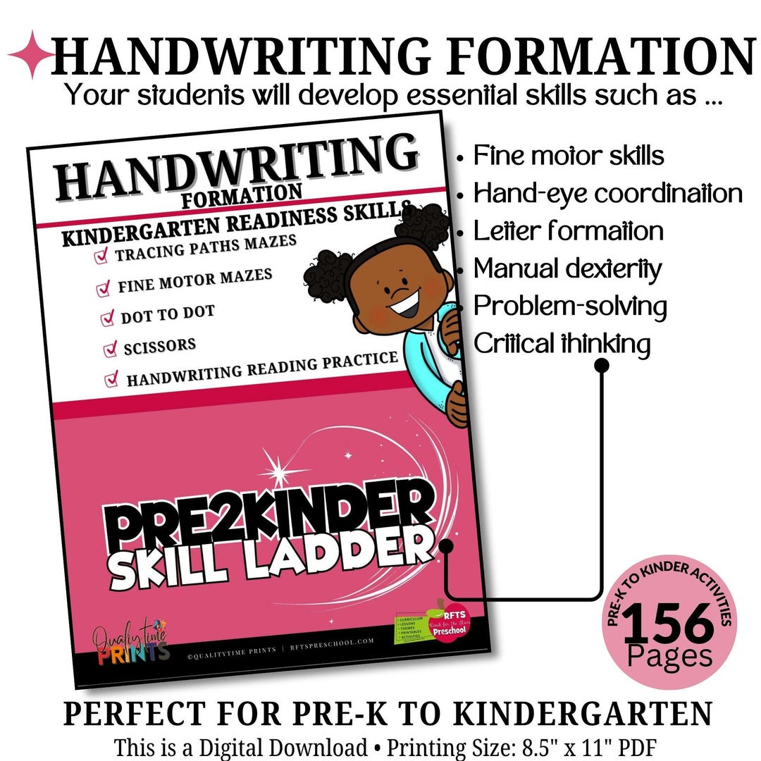 Handwriting | Prekindergarten Readiness Tracing | Preschool ...