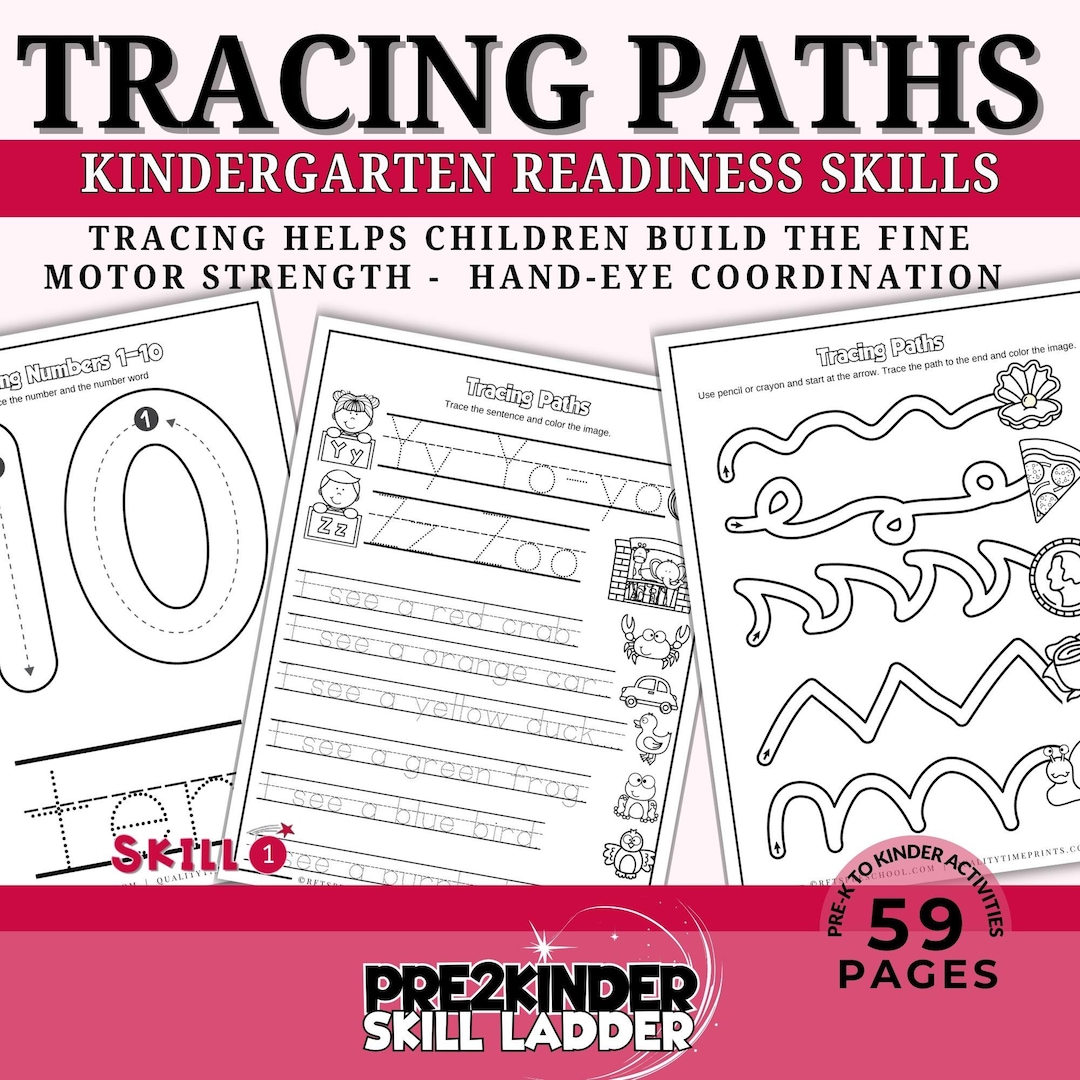 Pre-k Tracing Printables for Handwriting and Scissor Skills ...