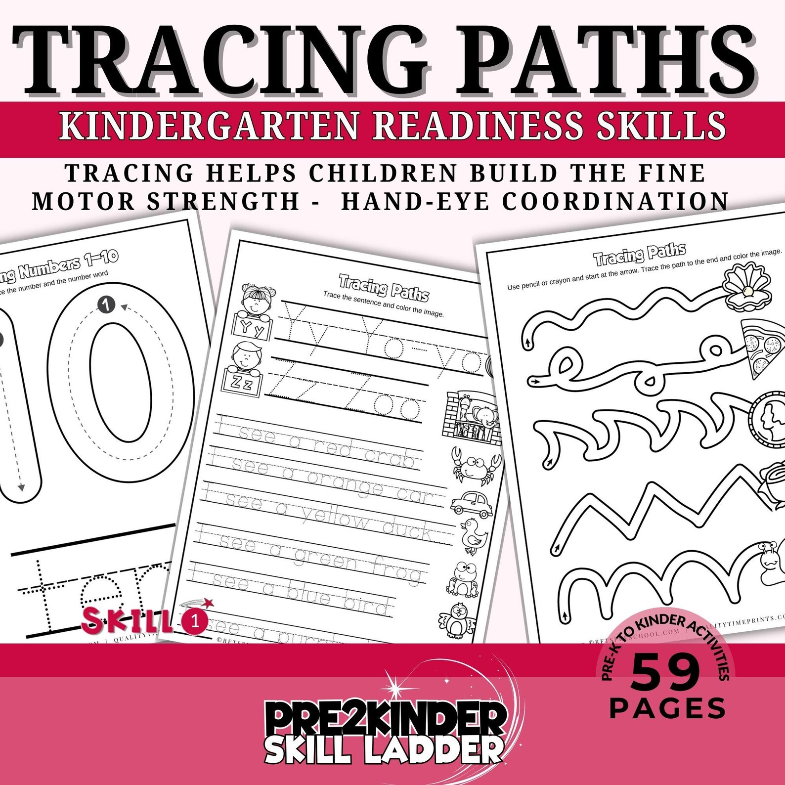 Pre-k Tracing Printables for Handwriting and Scissor Skills ...