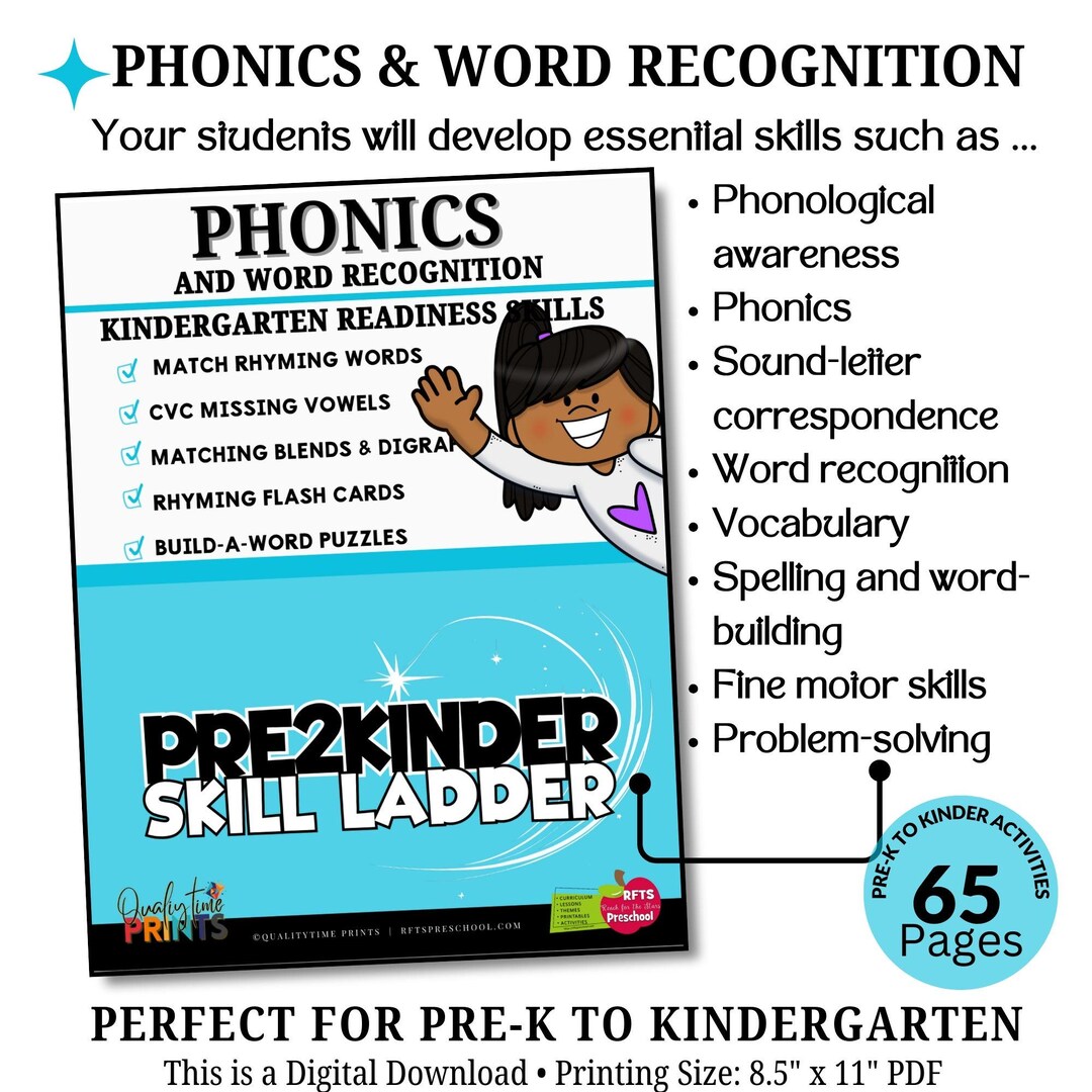 Phonics Prekindergarten | Word Recognition | Rhyming |CVC Words ...