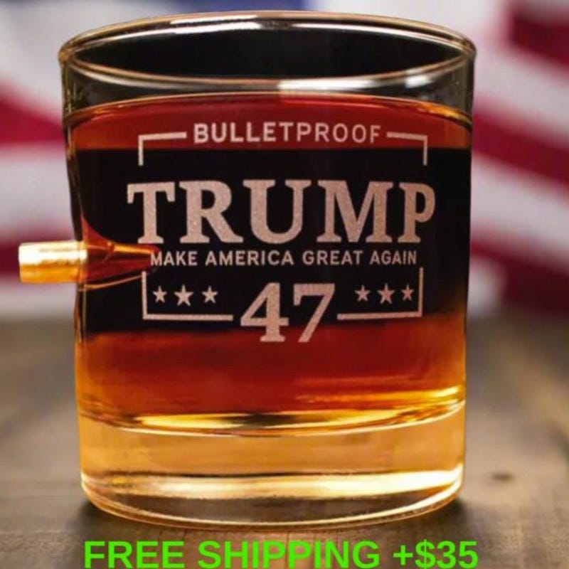 Trump Drinking Glass - Etsy