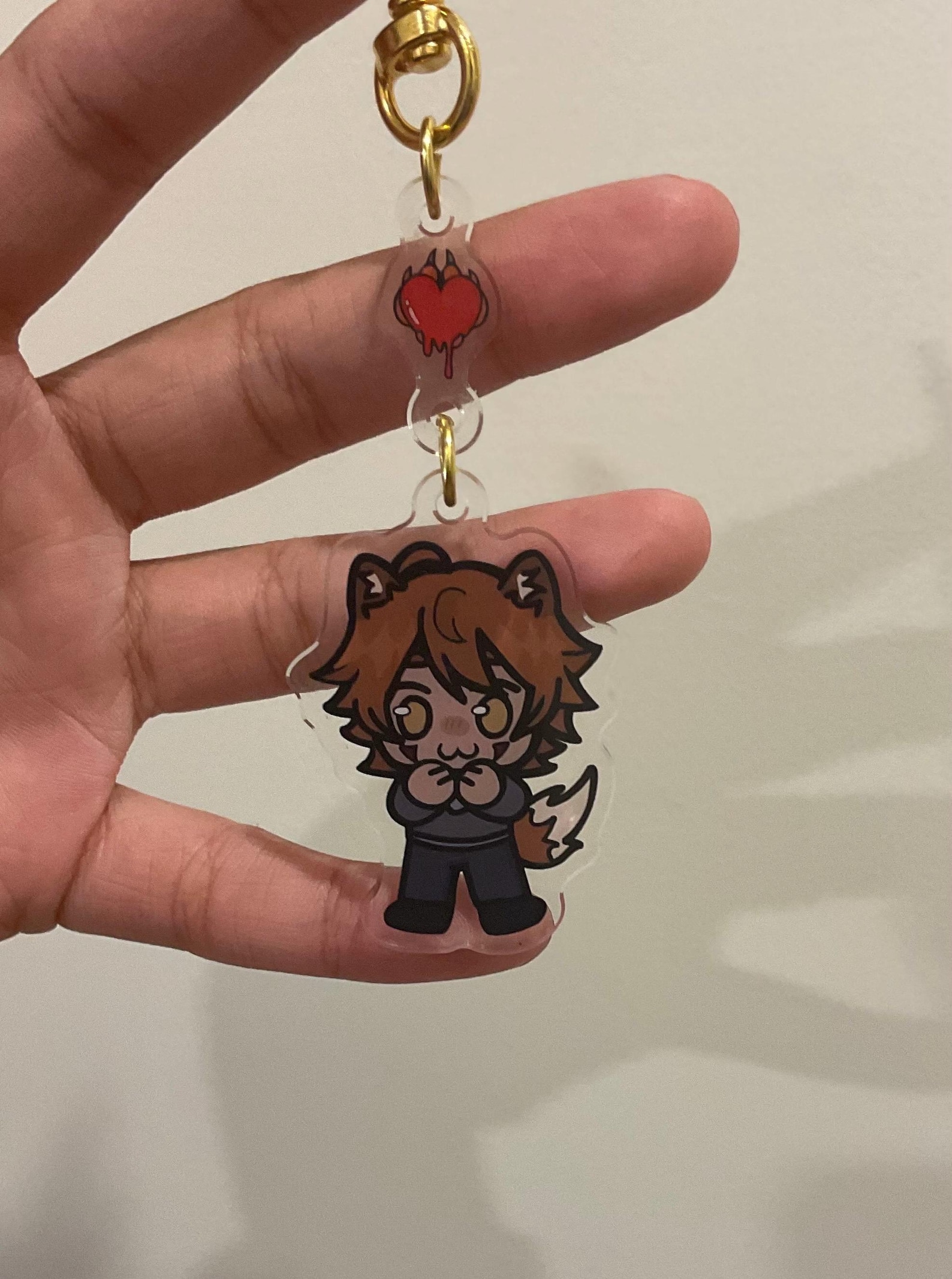 Ren Hana Acrylic Keychain | Cute Fox Boy Character - Etsy