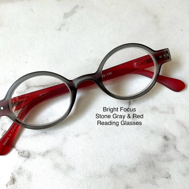 Bright Red Glasses - Etsy
