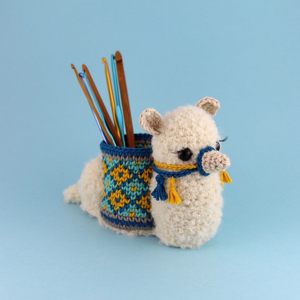 Oh My Llama Hook Holder PDF Amigurumi Crochet Pattern | Etsy