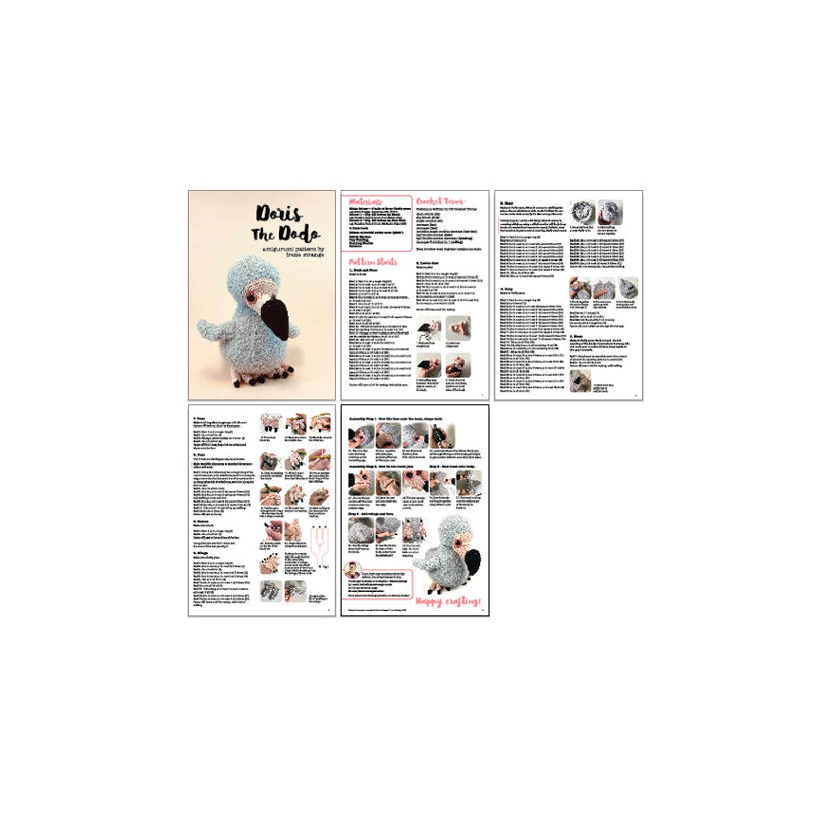 Doris the Dodo Cuddly Amigurumi Pattern PDF - Etsy