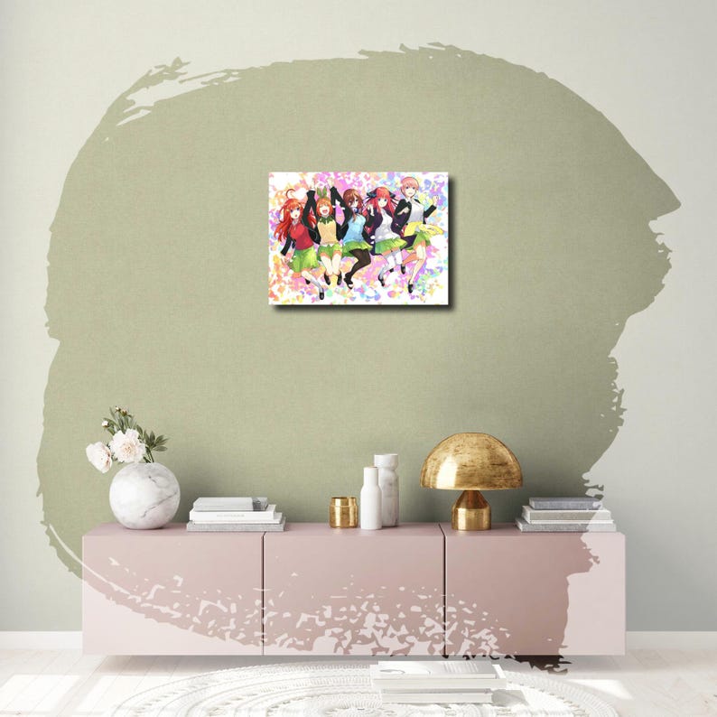 The Quintessential Quintuplets Anime TV Series Poster, Canvas Wall Art ...