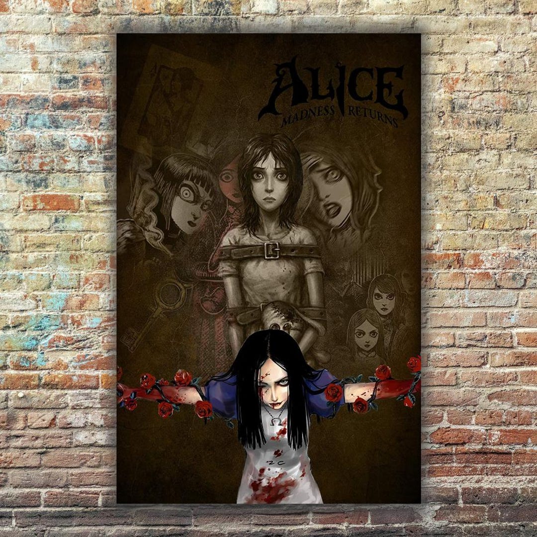 Alice Madness Returns Poster, Canvas Wall Art Picture Print Decor ...