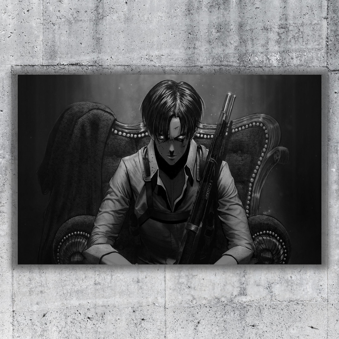 Levi Ackerman Poster, Japanischer Anime Manga TV-Serie Poster, Leinwand ...