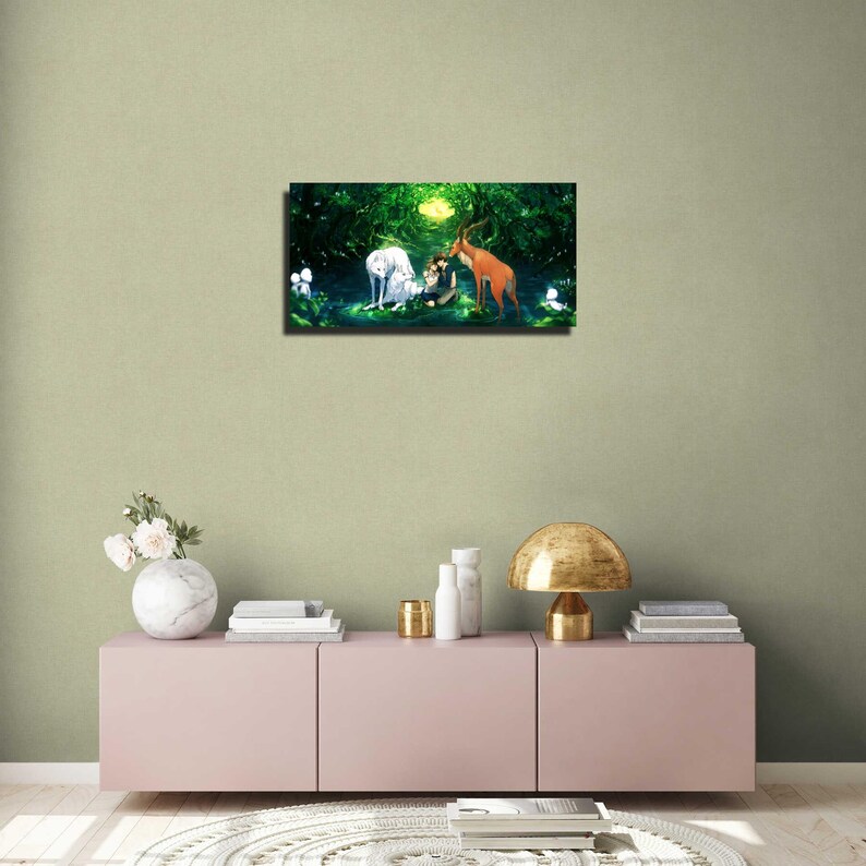 Ashitaka Japanese Animated Movie Poster, Canvas Wall Art Picture Print ...