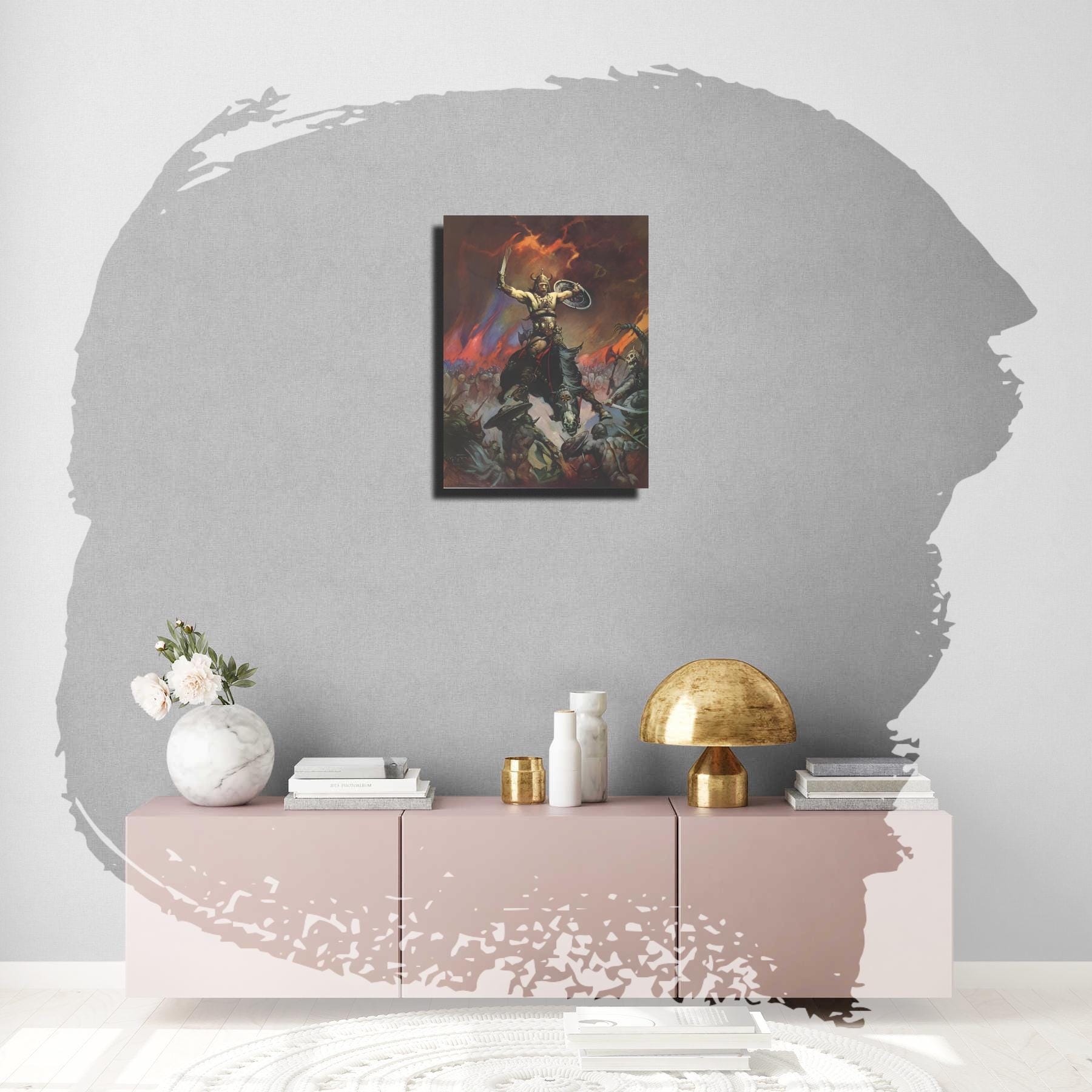 Conan the Conqueror Poster, Frank Frazetta Poster, Canvas Wall Art ...