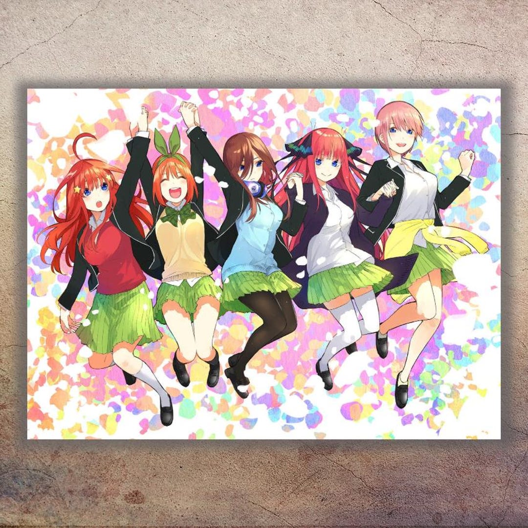 The Quintessential Quintuplets Anime TV Series Poster, Canvas Wall Art ...