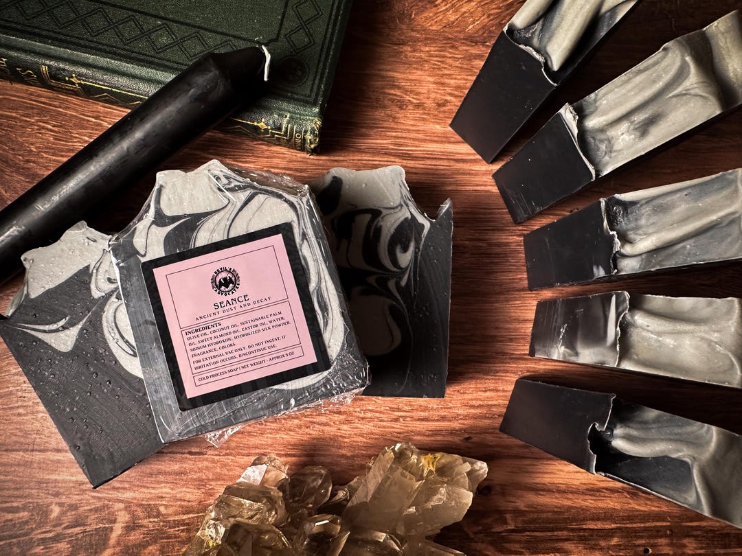 Seance Soap - Handmade Gothic Witchy Soap With Hydrolyzed Silk for ...